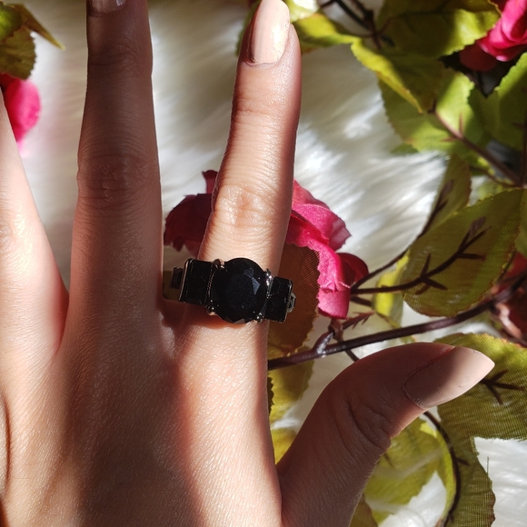 Jewelry | Obsidian Stone Ring | Poshmark